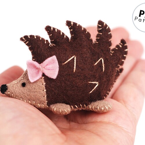 DIY Hedgehog Pattern Digital Felt Hedgehog Pattern Felt - Etsy