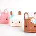 DIY Square Bunny Pattern, Digital Felt Animal Pattern, Bunny Plush ...