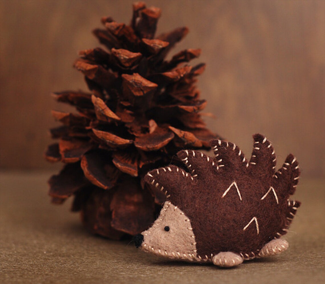DIY Hedgehog Pattern Digital Felt Hedgehog Pattern Felt - Etsy