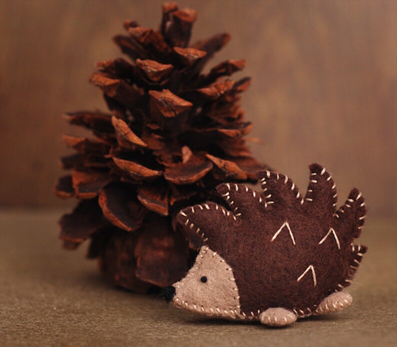DIY Hedgehog Pattern Digital Felt Hedgehog Pattern Felt - Etsy