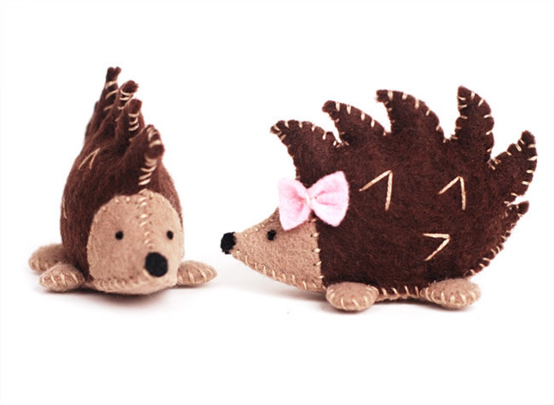 DIY Hedgehog Pattern Digital Felt Hedgehog Pattern Felt - Etsy