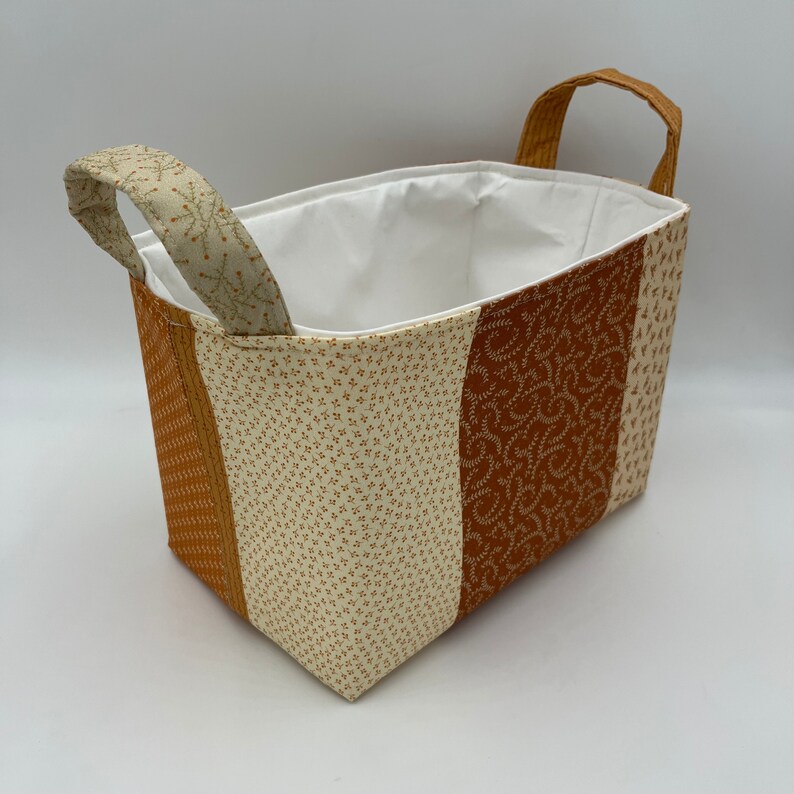 Multi Patterned Fabric Basket - Personalized Gift Basket/bag ...