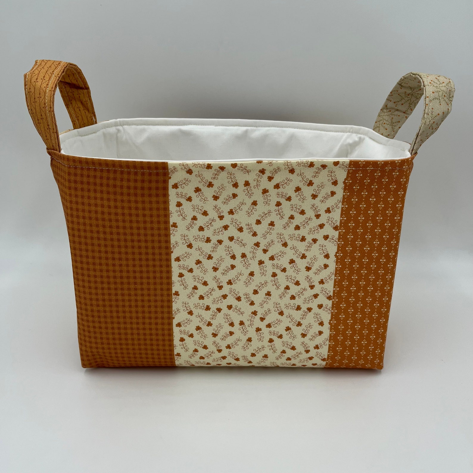 Multi Patterned Fabric Basket - Personalized Gift Basket/bag ...
