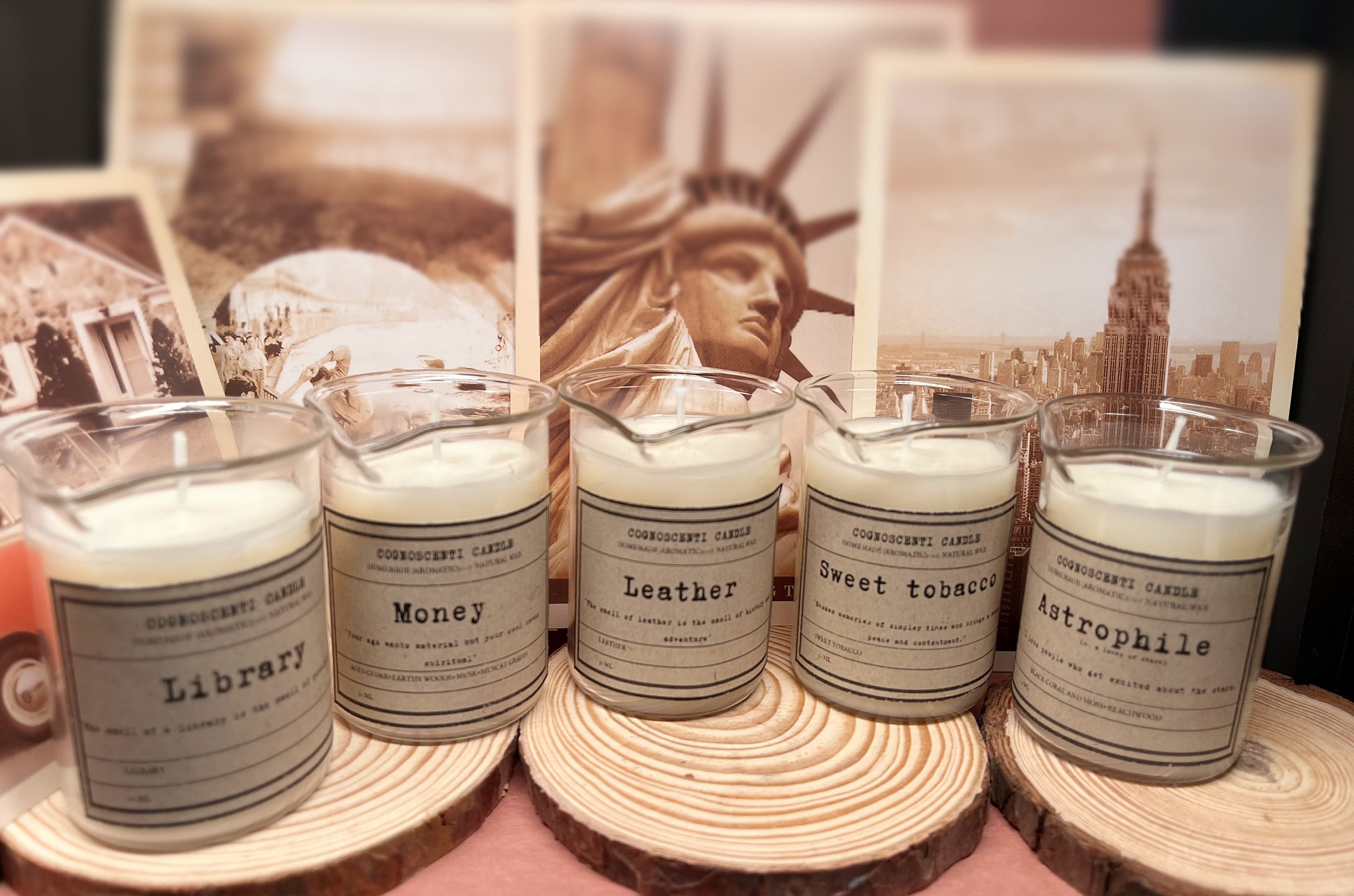 Beaker Candle, Petrichor Candle,library Scented, Tobacco Scented ...