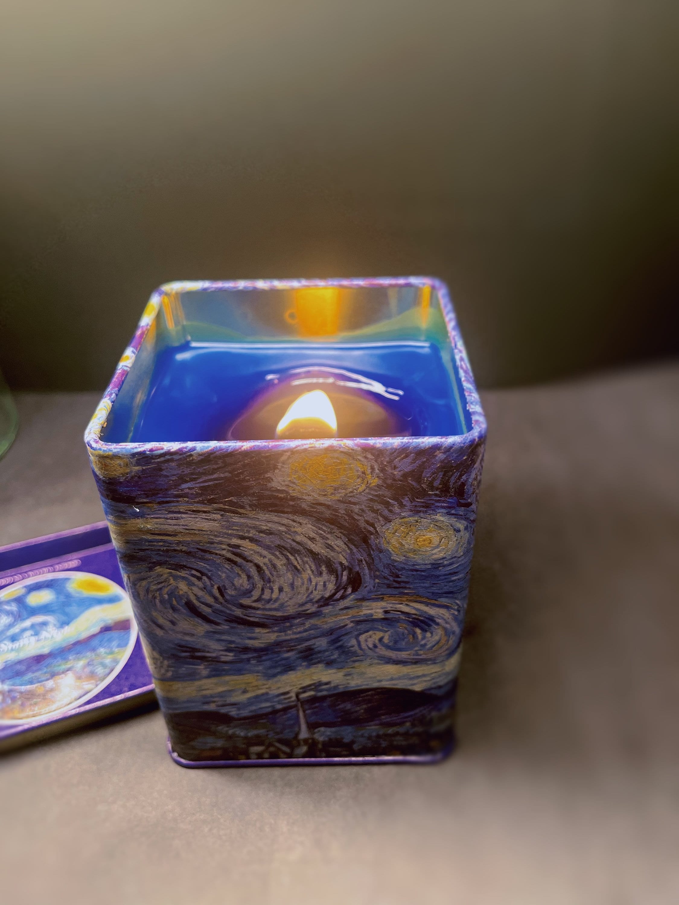 Art Candle, Starry Night Vincent Van Gogh Soy Wax Candle, Geek Gifts ...
