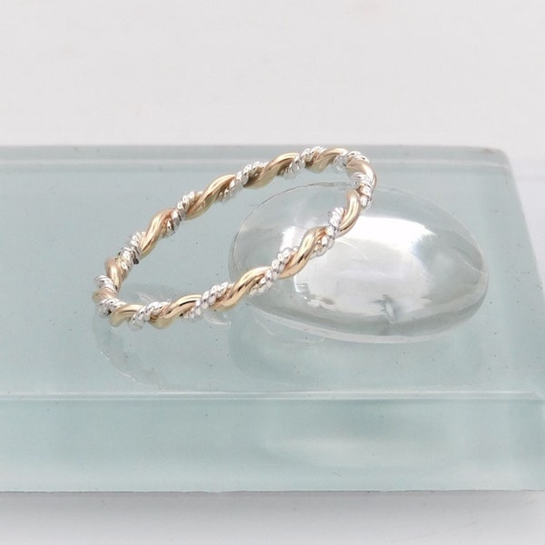 Silver Twisted Ring - Etsy