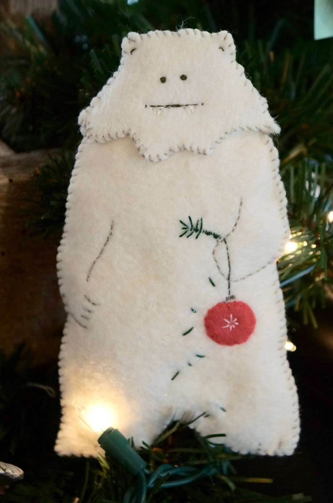 Yeti Abominable Snowman Felt Bear Pattern Downloadable Pdf - Etsy