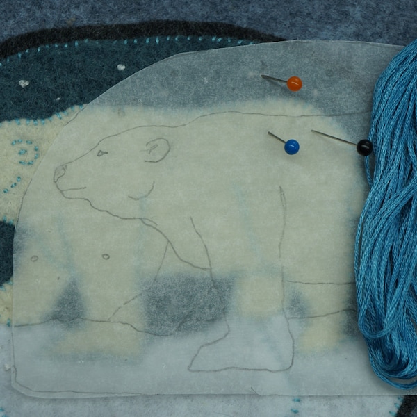 Felt Polar Bear - Etsy