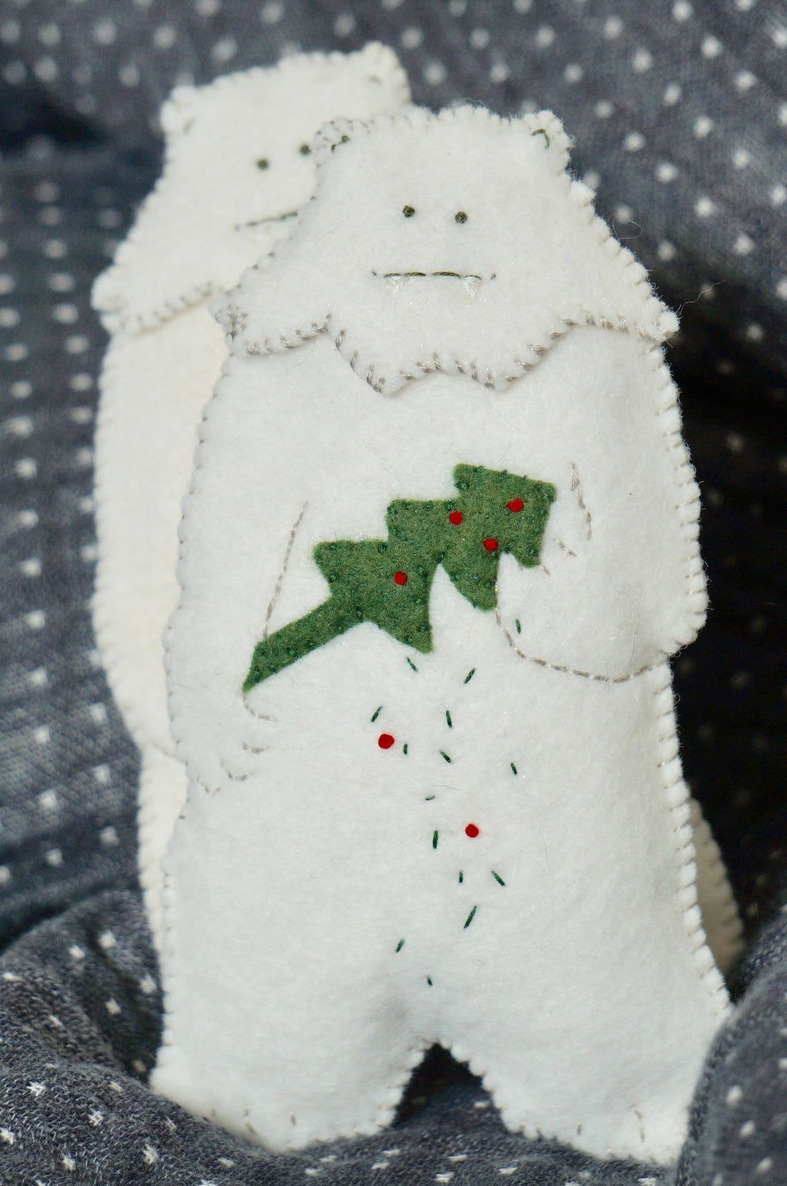 Yeti Abominable Snowman Felt Bear Pattern Downloadable Pdf - Etsy