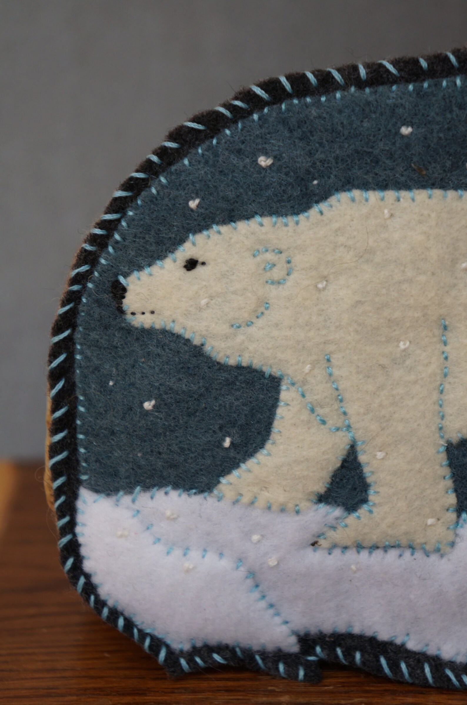 Arthur the Polar Bear Pdf Download Pattern Felt Ornament - Etsy