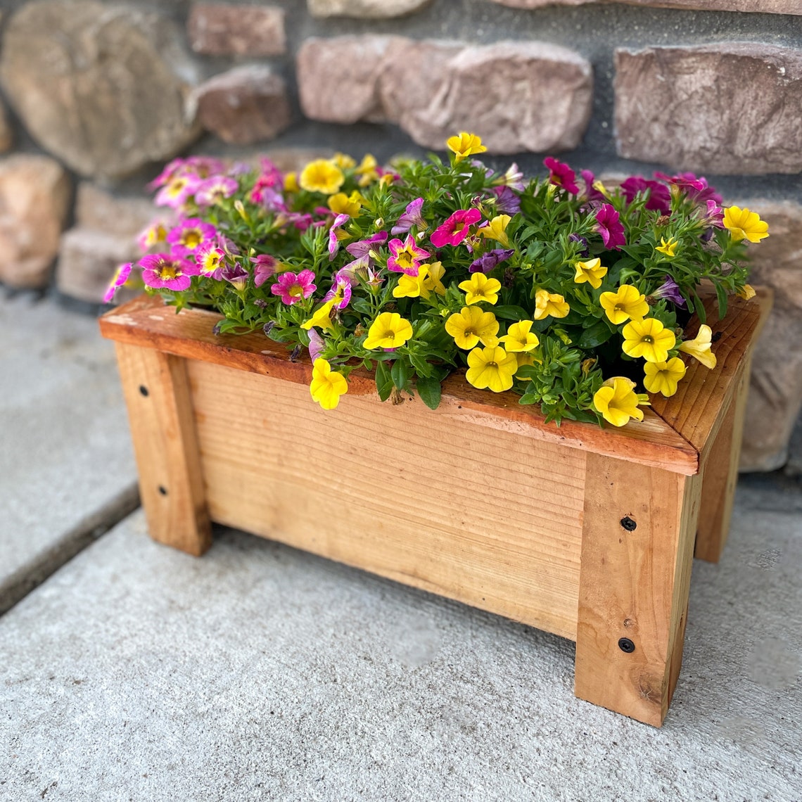 Small Cedar Planter Box - Etsy
