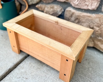 Small Indoor Cedar Planter Box - Etsy