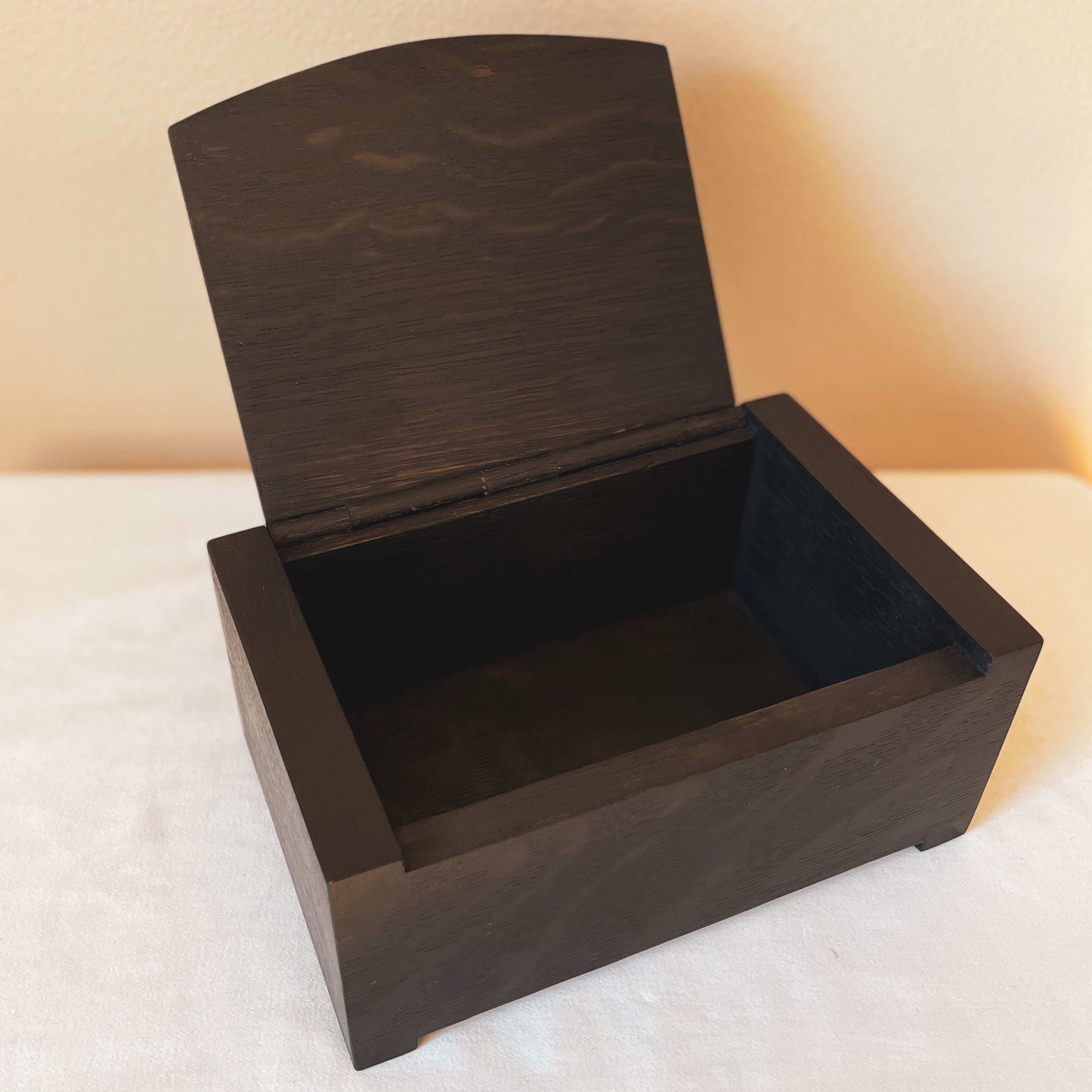 White Oak Dovetail Box - Stained Black - Etsy