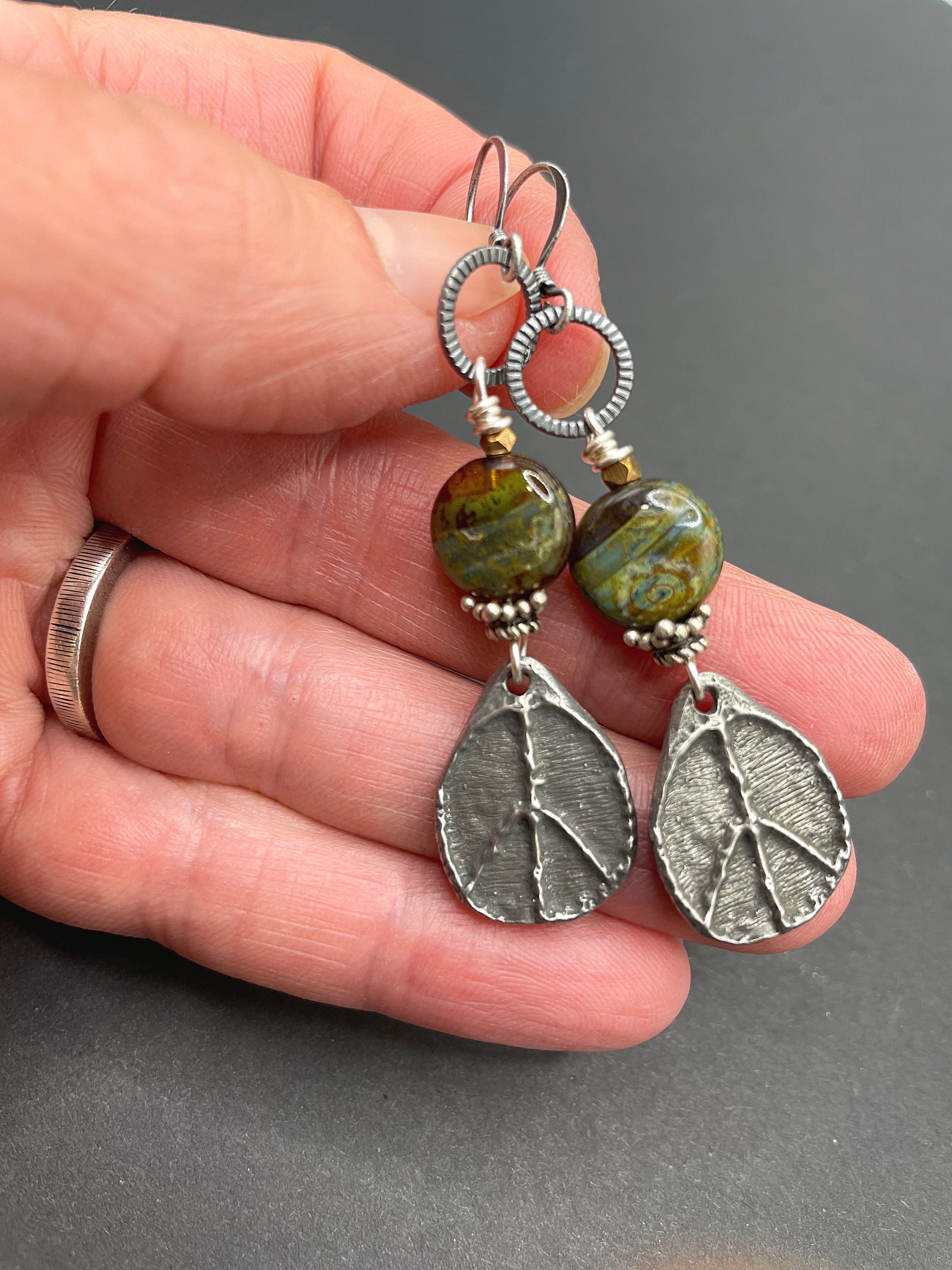 Peace Be With You Handgefertigte Peace Zeichen Ohrringe im Boho/ Hippie ...