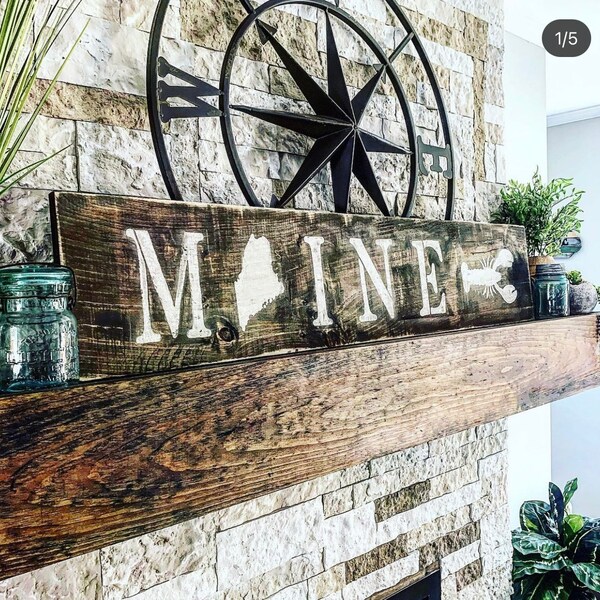 Maine Sign - Etsy