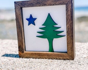 1901 Original Maine Flag - Etsy