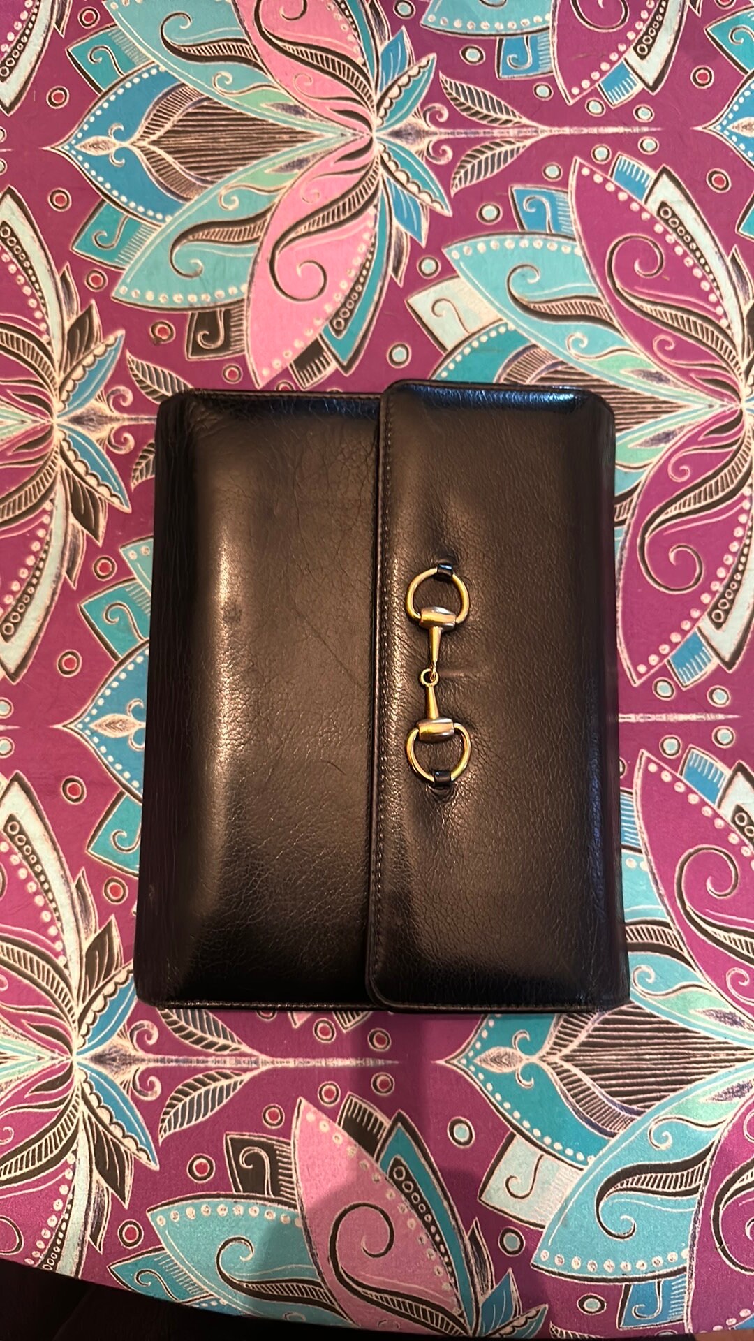 GUCCI GG Vintage Horsebit Calendar Journal Planner Dayrunner Organizer ...
