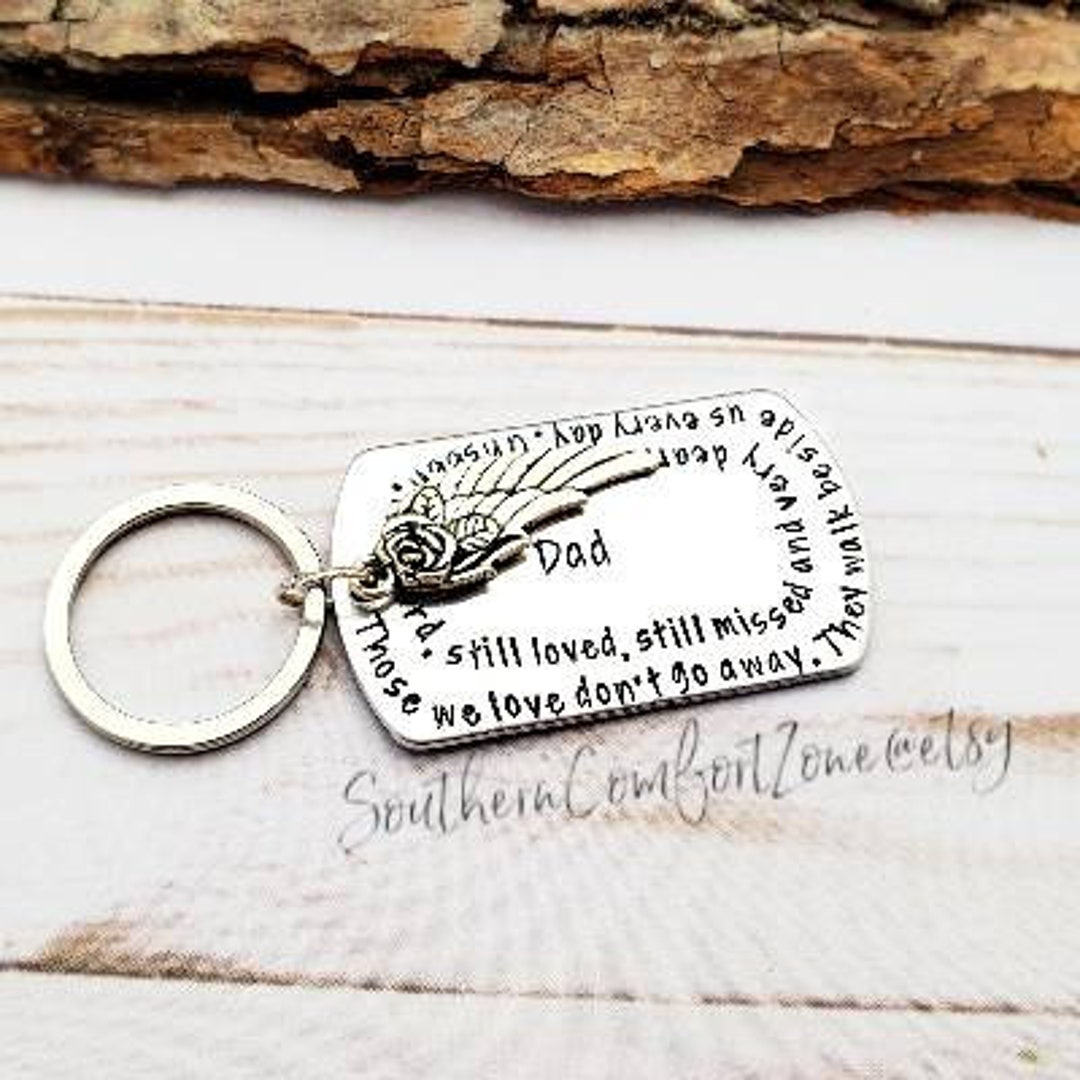 Remembrance Key Chain - Loss of a Loved One - Mom Dad Husband Wife ...