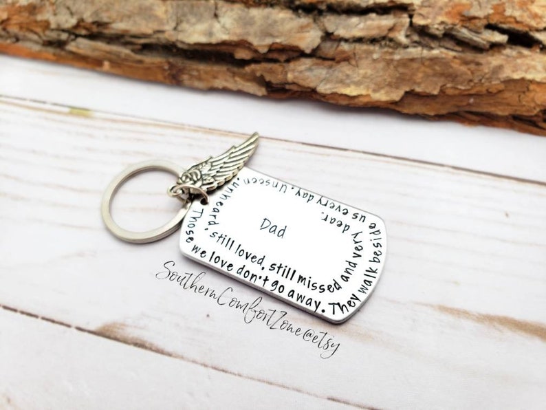 Remembrance Key Chain Loss of a Loved One Mom Dad Husband | Etsy