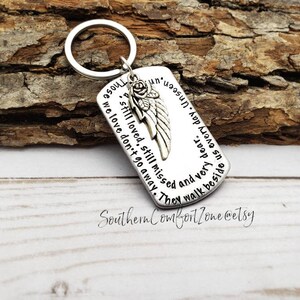 Remembrance Key Chain - Loss of a Loved One - Mom Dad Husband Wife ...