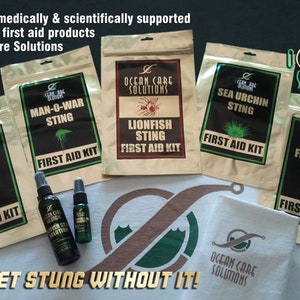 Marine Sting First Aid Kits for Vacation Fishing Diving or a | Etsy