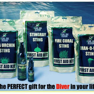 Marine Sting First Aid Kits for vacation fishing diving or a | Etsy