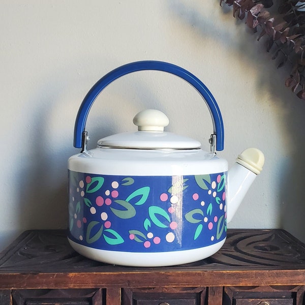 Enamel Teapot - Etsy