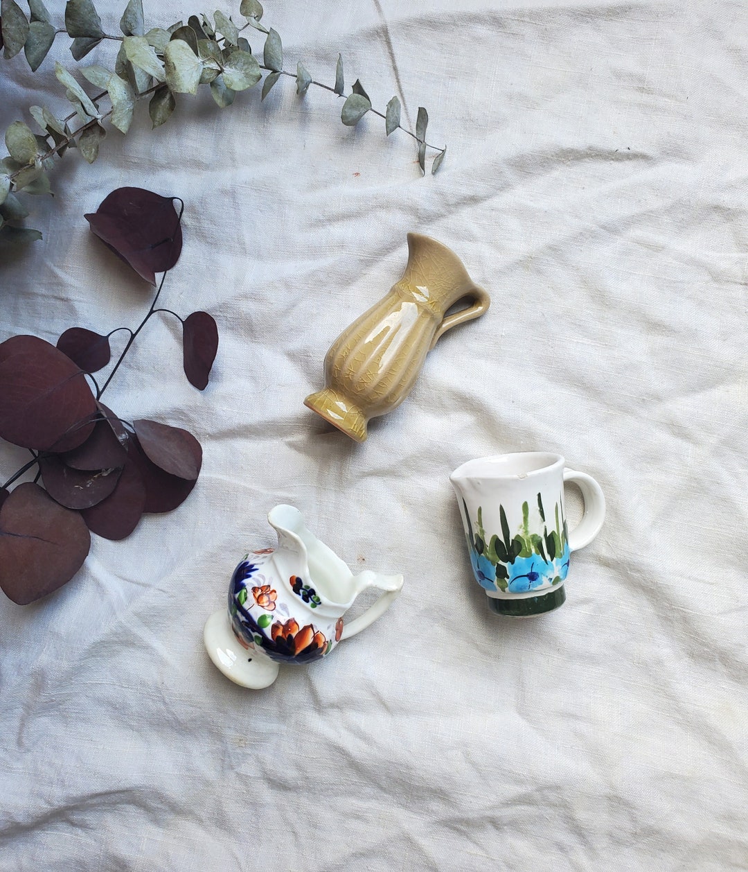 Vintage Mini Creamer Collection, Mismatched Mini Creamers, Coffee ...