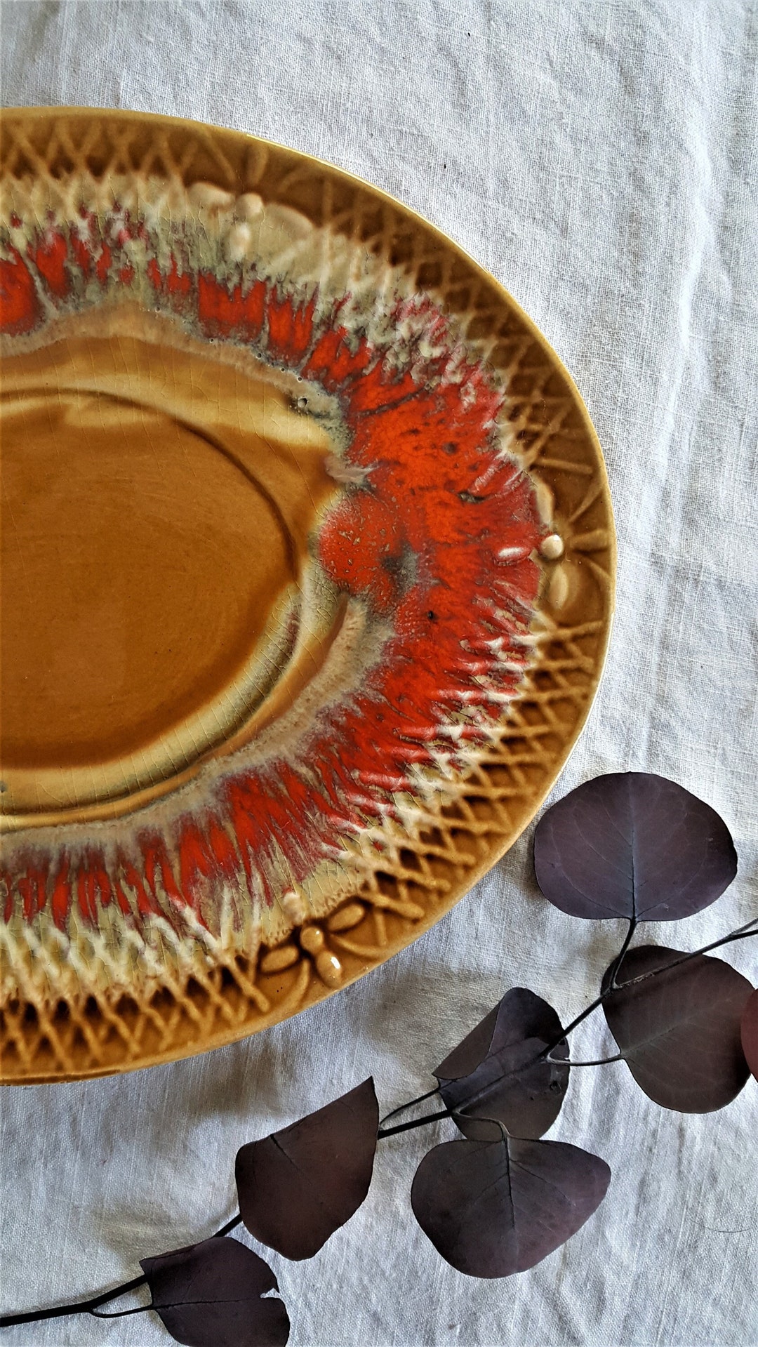 Vintage Marcia of California Pottery Platter – MU-7 Mid Century Serving ...