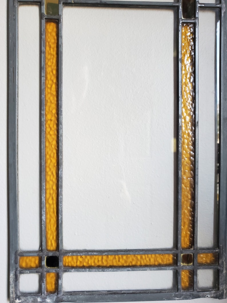 Vintage Stained Glass Suncatcher Panel Antique Leaded Stained - Etsy