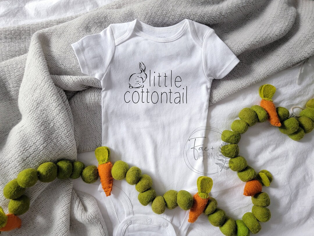LITTLE COTTONTAIL, Peter Rabbit Inspired, Easter, New Baby Diaper Shirt ...