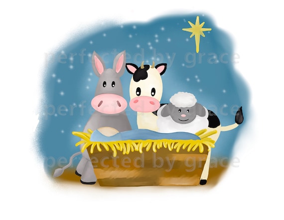Nativity Animals Clipart