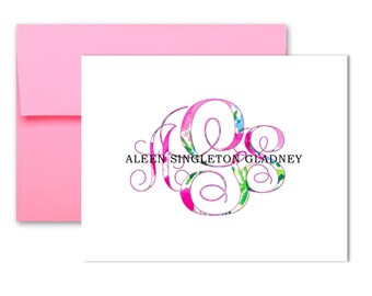 Monogram Note Cards - Etsy