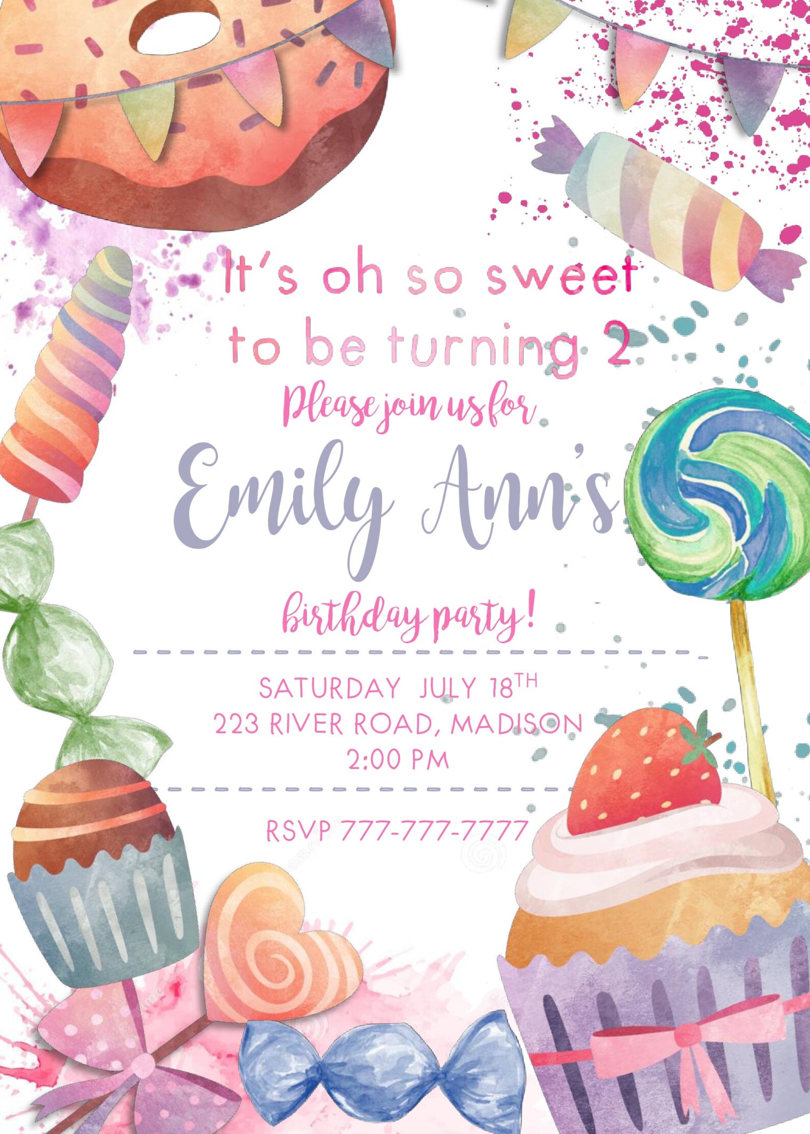 OH SO SWEET Birthday Party Sweet Shoppe Candy Shoppe - Etsy