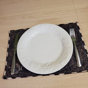 Halloween Placemats All Hallows Eve October 31 Table - Etsy