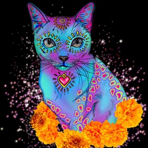 Cat Portrait Alebrije With WINGS Custom DIGITAL Single Pet, Pet Loss ...