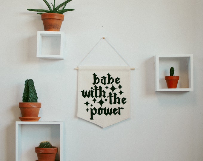 Babe With the Power Felt Banner Labyrinth David Bowie Jim | Etsy