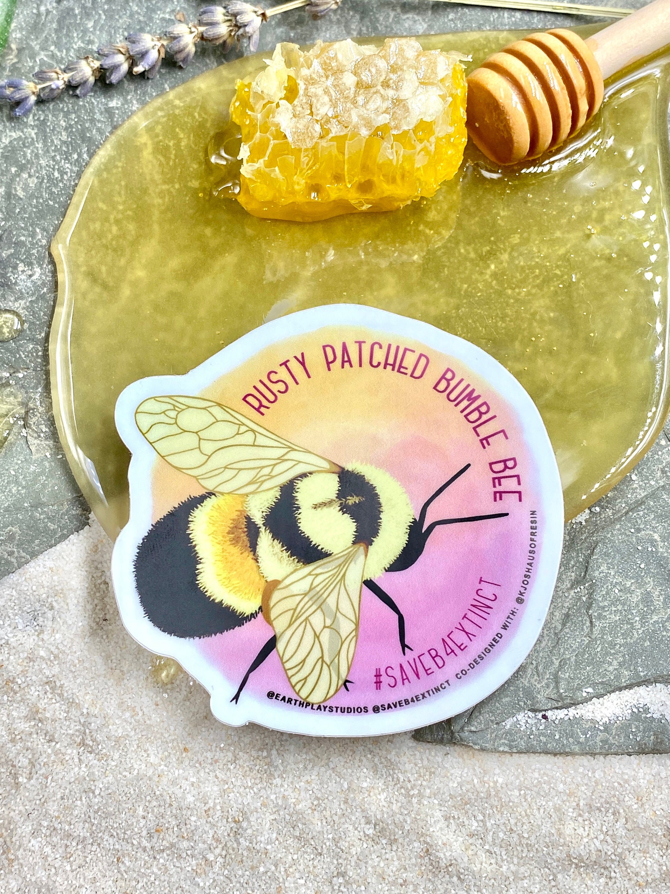 Bumblebee Animal Conservation Sticker / Save the Rusty Patched | Etsy