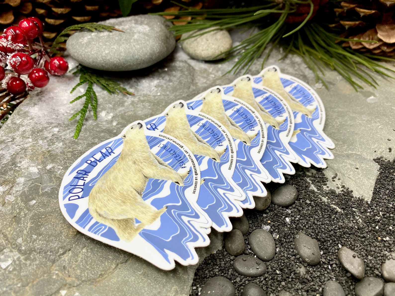 Polar Bear Sticker / Animal Conservation Sticker / Save the - Etsy