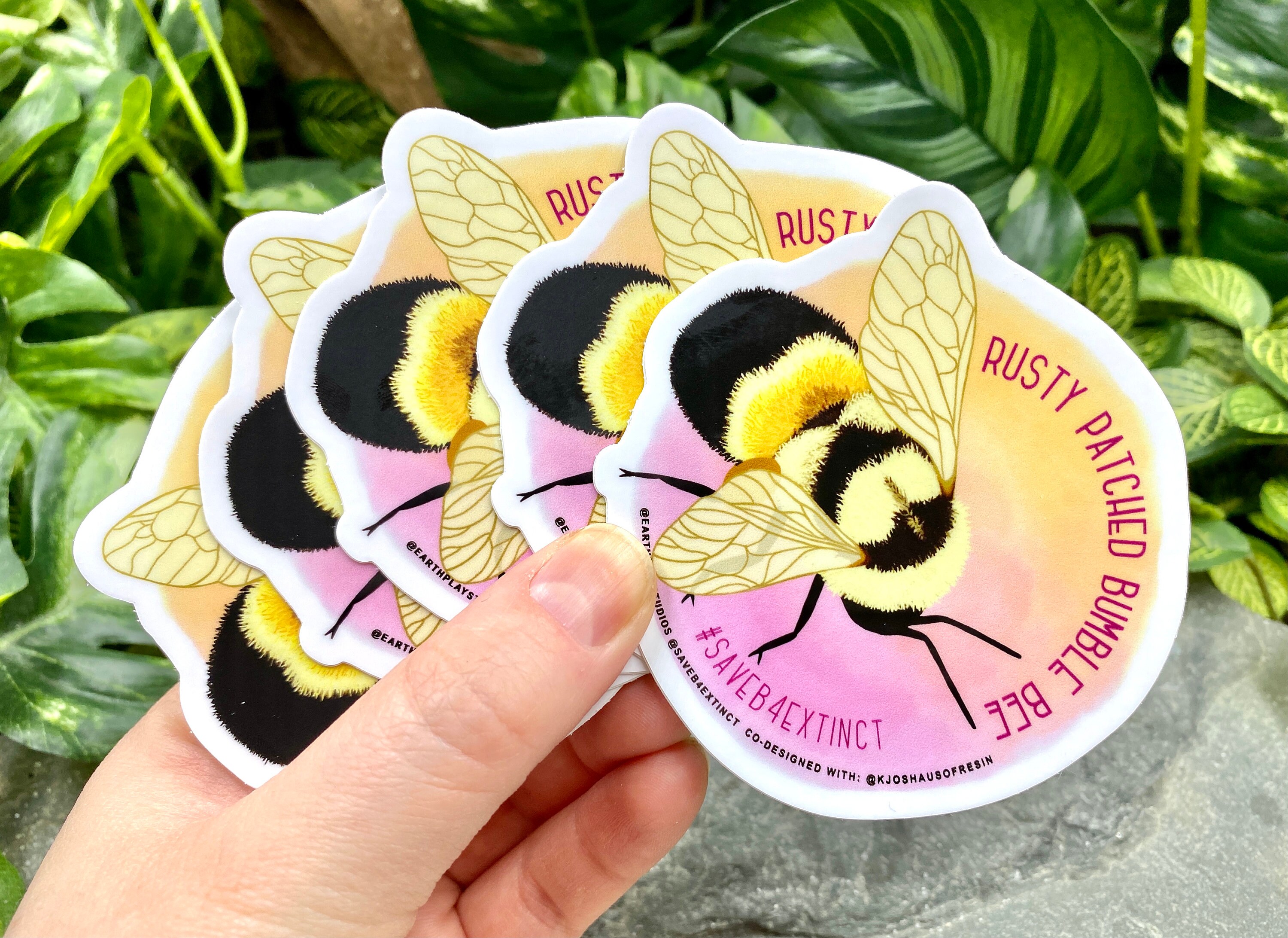 Bumblebee Animal Conservation Sticker / Save the Rusty Patched | Etsy