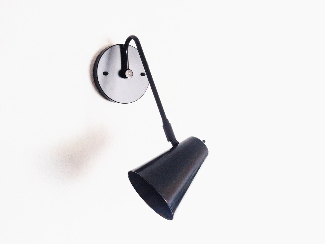 Modern Sconce - Swivel Cone Spotlight - Minimalist Wall Light - Bedside ...