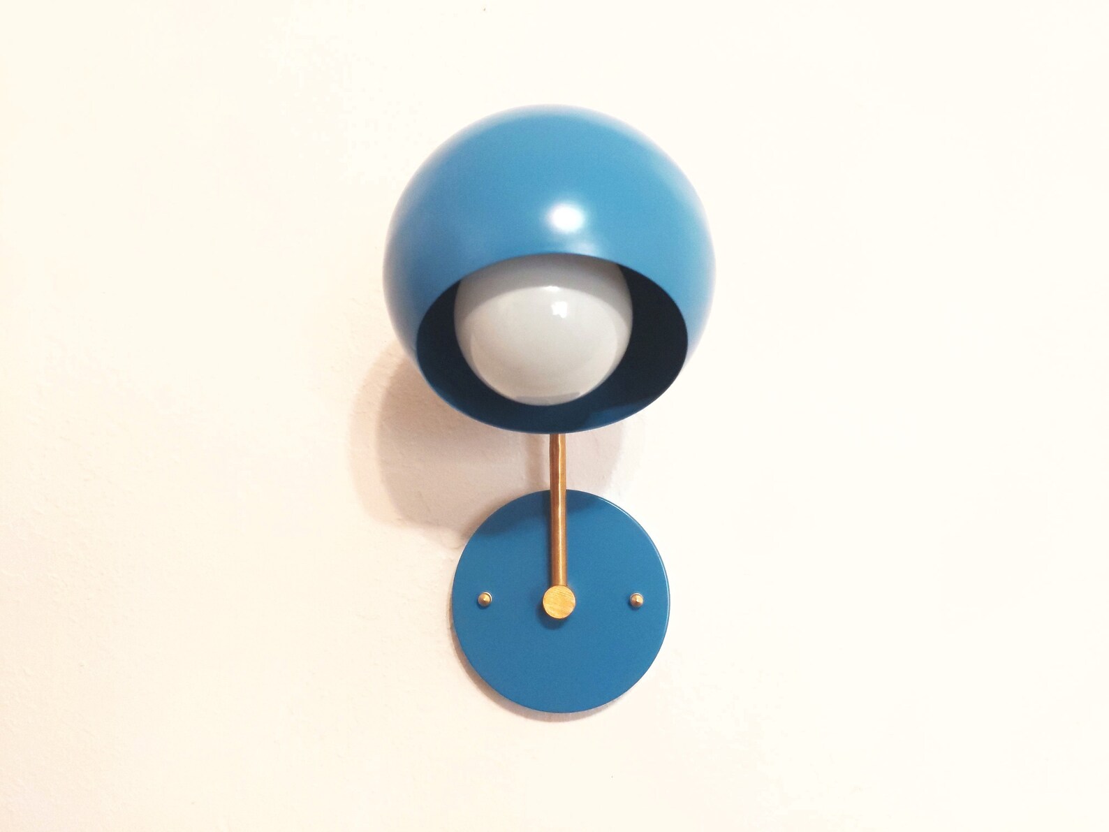 Orb Swivel Shade Modern Wall Sconce Minimalist Mid Century Atomic UL ...