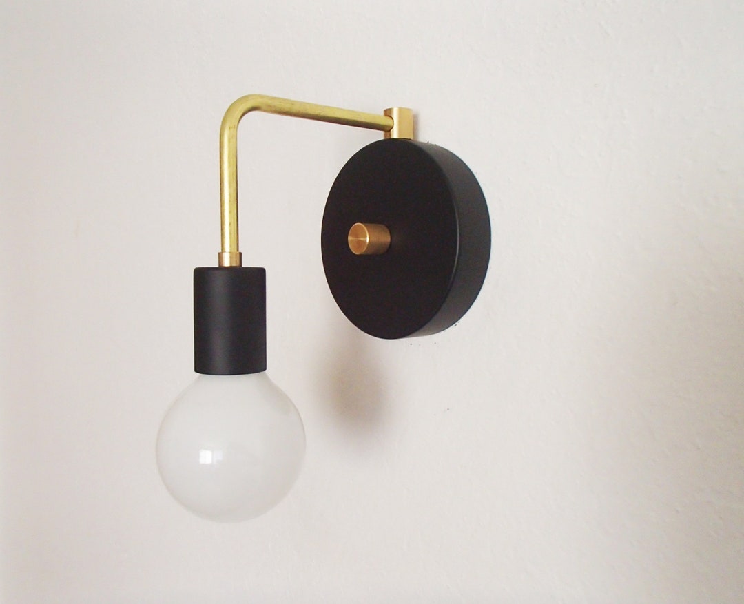 Modern Wall Sconce - Single Bulb - Minimalist - Contemporary - Hallway ...