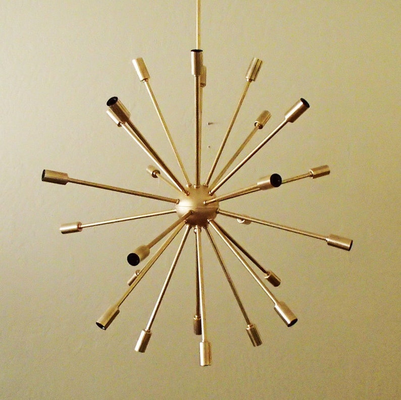 Large 24 Arm Atomic SPUTNIK Ceiling Starburst Light 50s 60s | Etsy Large 24 Arm Atomic SPUTNIK Ceiling Starburst Light 50s 60s | Etsy
