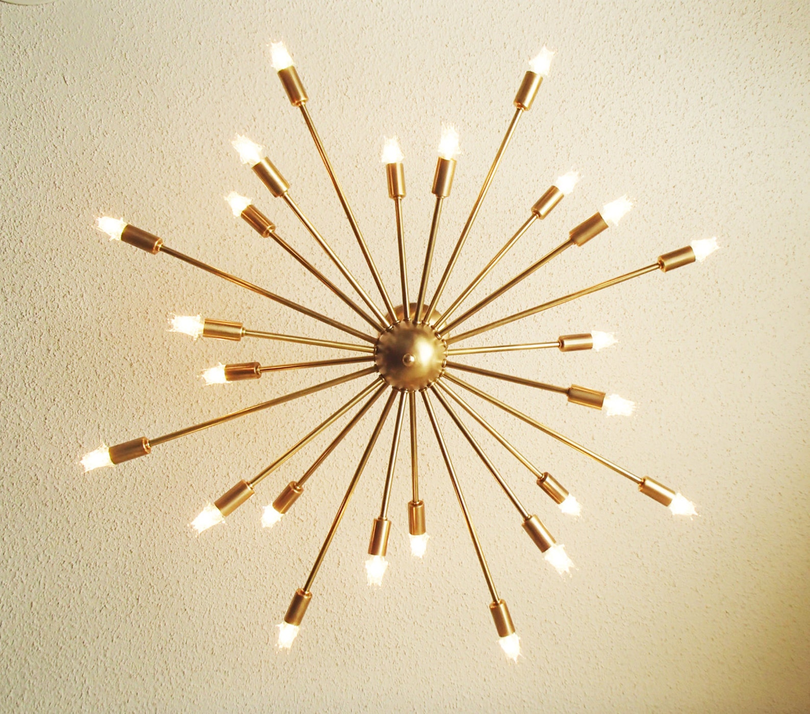 Large 24 Arm Sputnik Light Atomic Mid Century Starburst Chandelier UL ... Large 24 Arm Sputnik Light Atomic Mid Century Starburst Chandelier UL ...