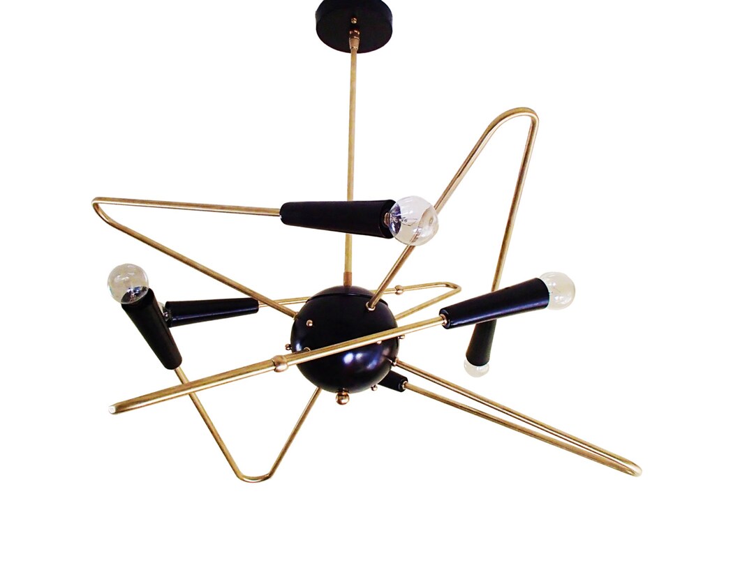 Orbital Sputnik Ceiling Light Atomic Mid Century Modern Pendant Dining ...