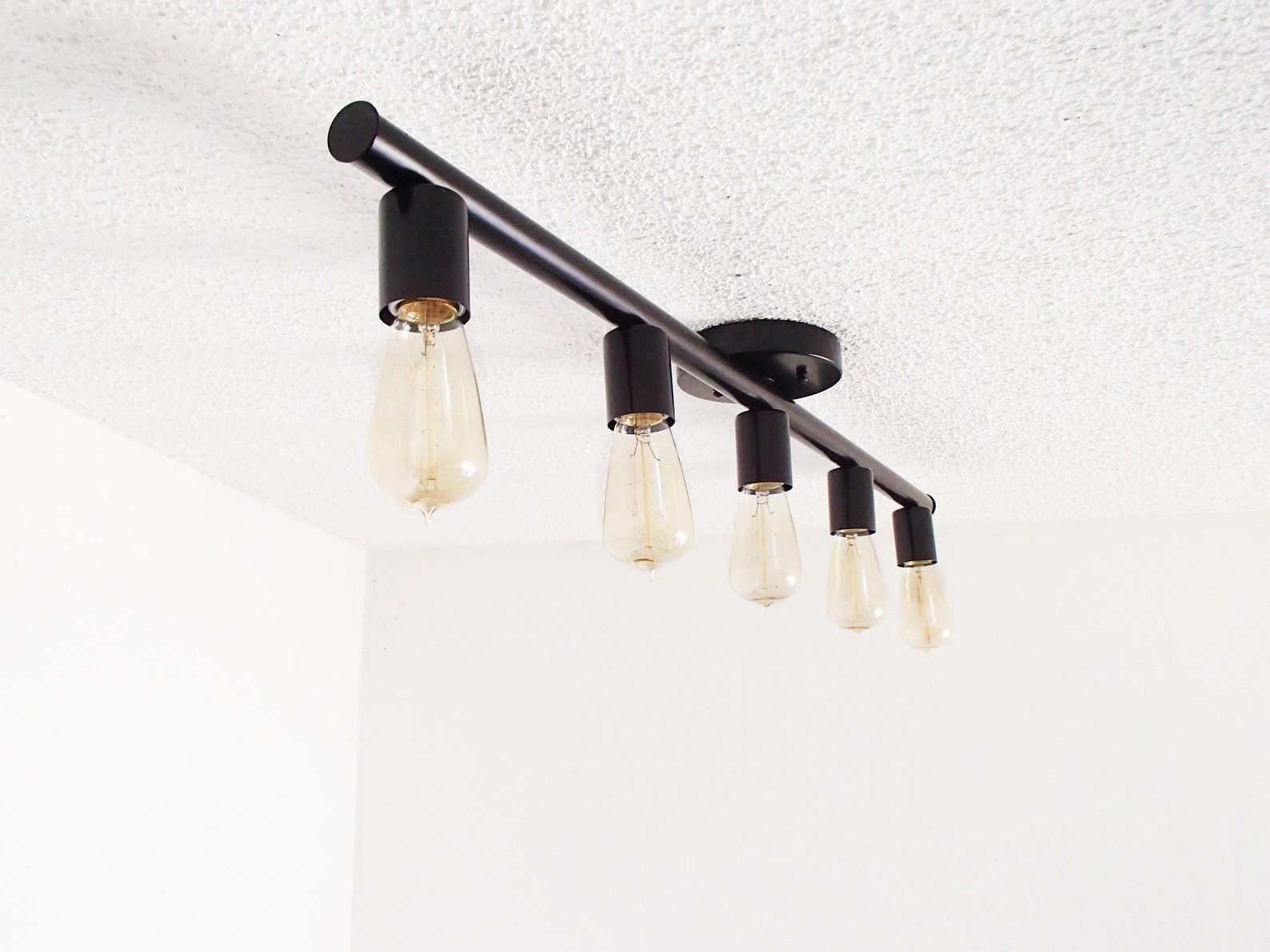 Modern Flush Mount - Rustic Multi Bulb - Bar Lighting - Dining Room ...