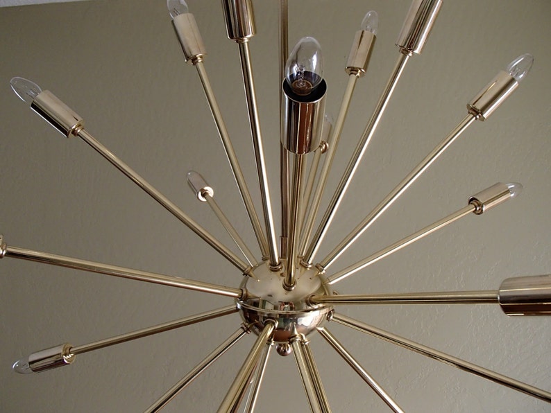 Large 24 Arm Atomic SPUTNIK Ceiling Starburst Light 50s 60s | Etsy Large 24 Arm Atomic SPUTNIK Ceiling Starburst Light 50s 60s | Etsy
