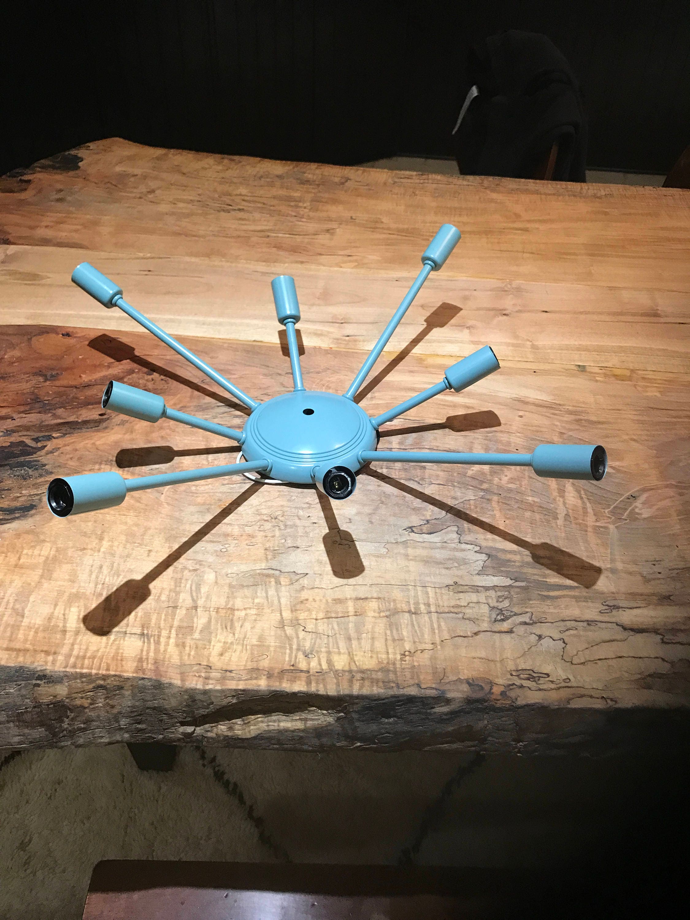 Atomic 8 Arm Flush-mount Sputnik Ceiling Light Starburst Mid | Etsy