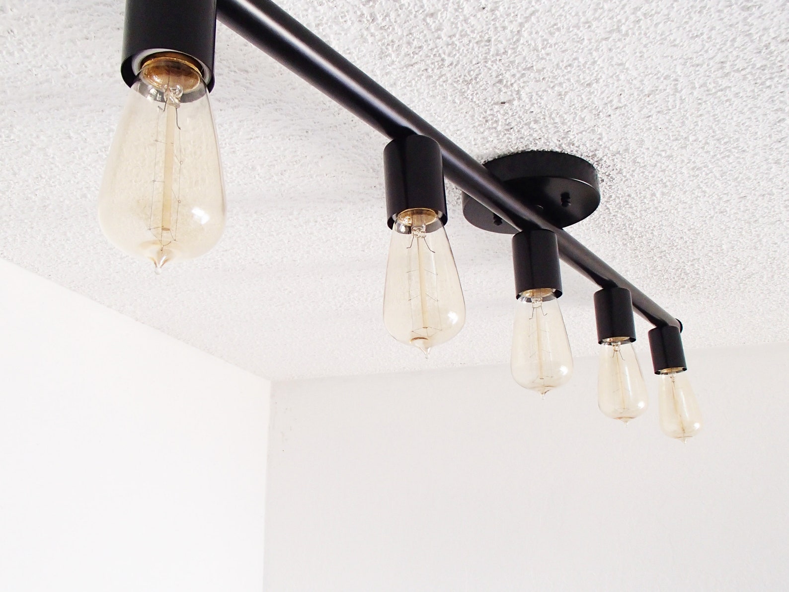 Modern Flush Mount - Rustic Multi Bulb - Bar Lighting - Dining Room ...